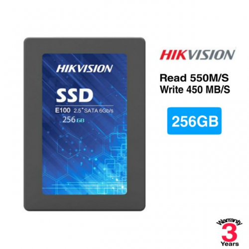 HIKVISION HS-SSD-E100, 256GB, 550/450, 2,5" SATA, SSD - BizdeHesapli.Com
